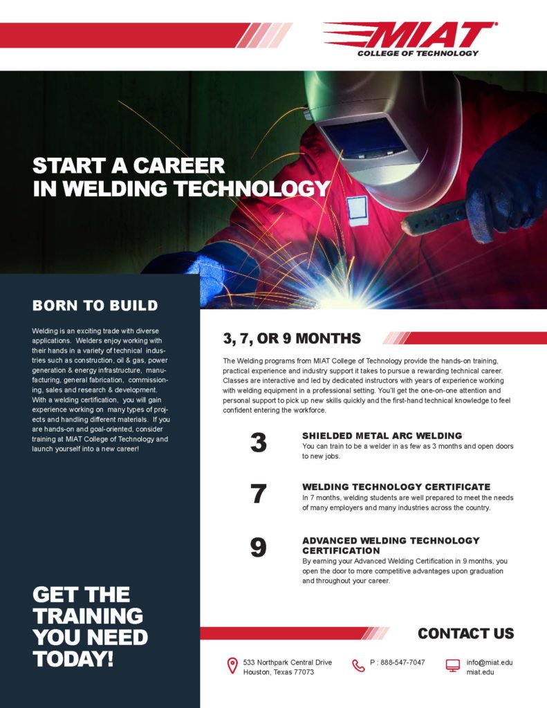 Welding Technology Program Flyer - Longstation